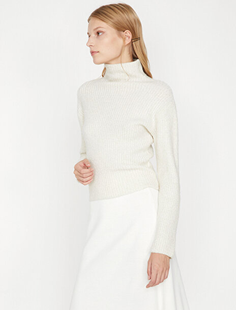 Koton Kadın Boğazlı Triko Kazak