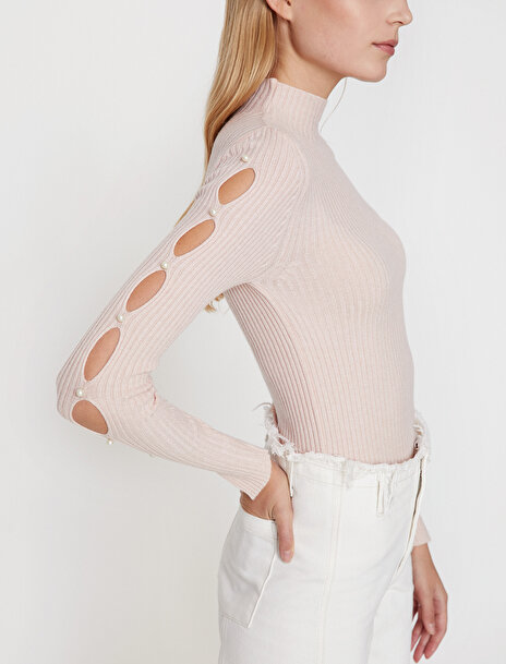 Koton Kadın İnci Detaylı Triko Kazak Koton Kadın İnci Detaylı Triko Kazak