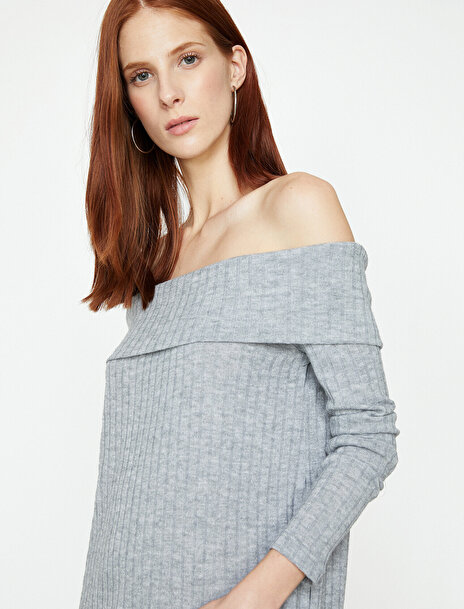 Koton Kadın Omuzu Açık Kazak