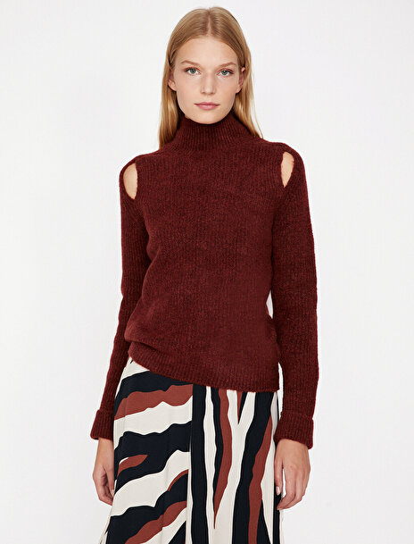 Koton Kadın Omuz Detaylı Triko Kazak