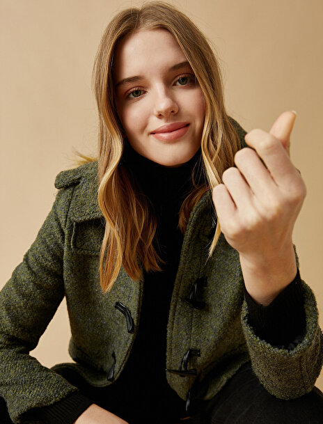 Koton Ole Genç Kız Düğme Detaylı Parka