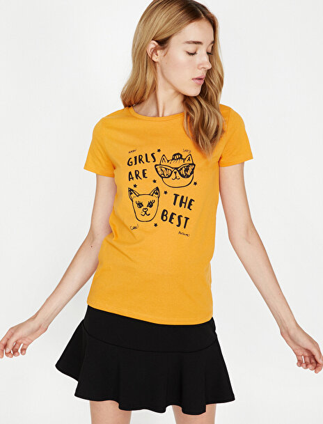 Koton Ole Genç Kız Baskılı T-Shirt