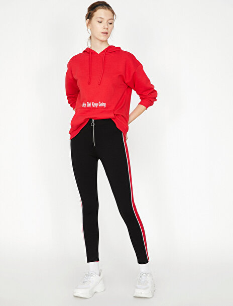 Koton Kadın Fermuar Detaylı Tayt