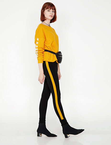 Koton Ole Genç Kız Şerit Detaylı Tayt