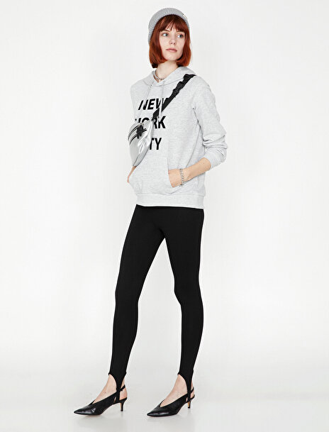 Koton Kadın Paça Detaylı Tayt