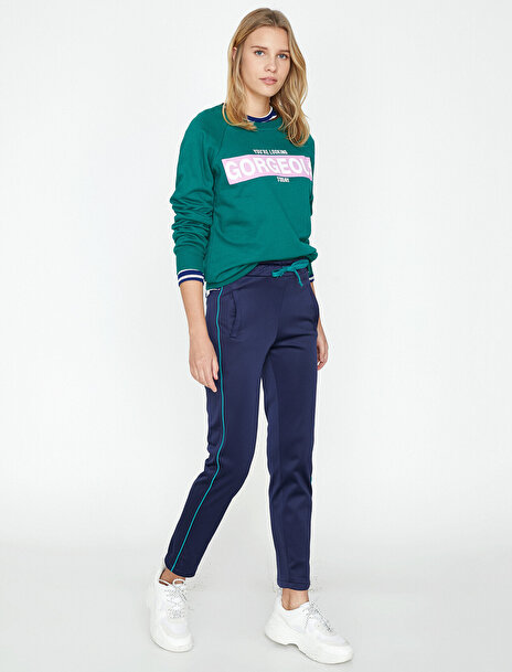 Koton Kadın Biye Detaylı Eşofman Altı