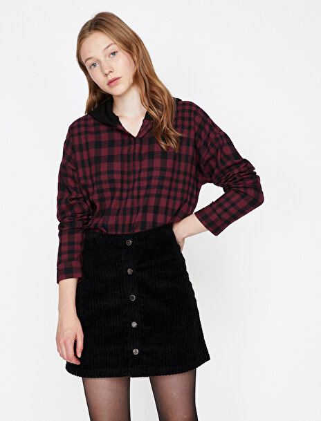 Koton Kadın Kapüşonlu Bluz Koton Kadın Kapüşonlu Bluz