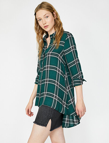 Koton Kadın Kareli Tunik