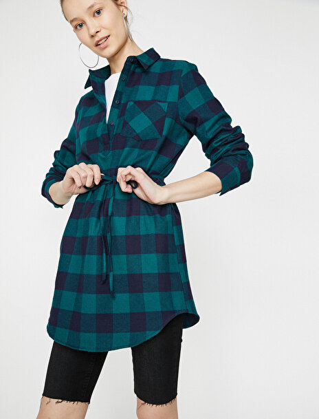 Koton Kadın Kareli Tunik