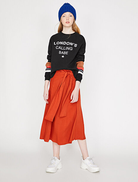 Koton Kadın Beli Bağlamalı Etek