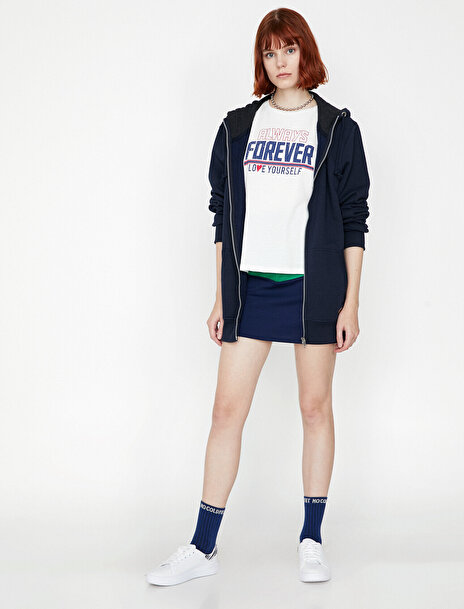 Koton Ole Genç Kız Renk Bloklu Etek