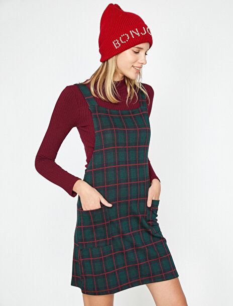 Koton Kadın Kareli Tulum