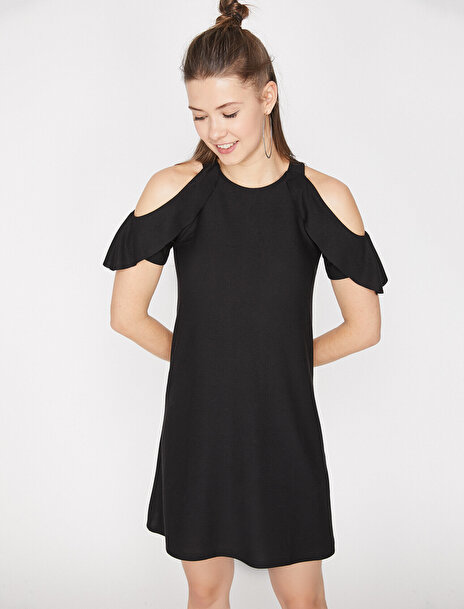 Koton Kadın Omuz Detaylı Elbise