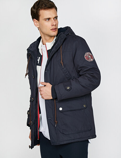 Koton Erkek Cep Detaylı Kaban