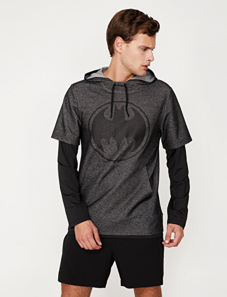 Koton Erkek Batman Lisanslı Baskılı Sweatshirt