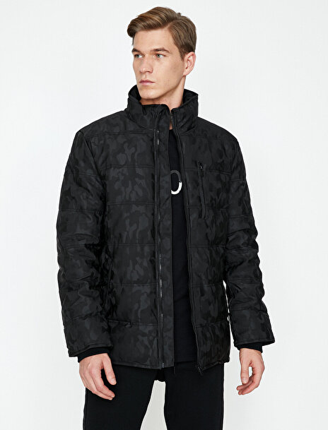 Koton Erkek Kamuflaj Desenli Mont