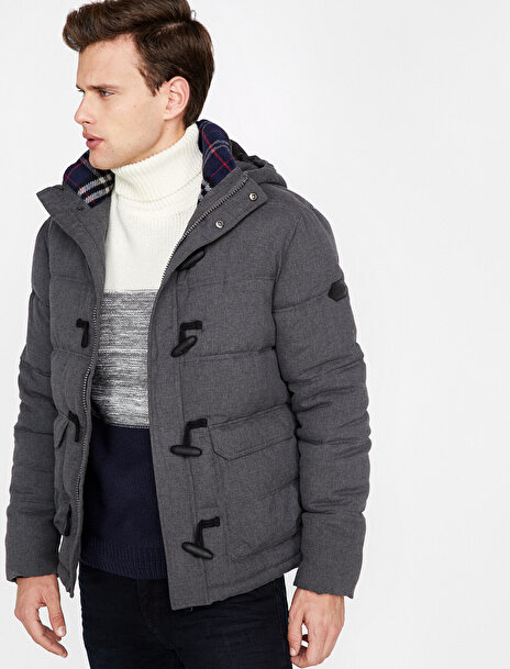 Koton Erkek Kapüşonlu Mont