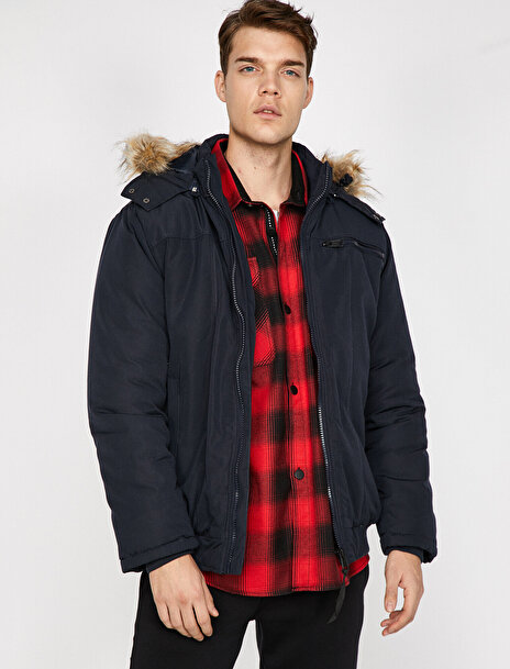 Koton Erkek Kapüşonlu Mont