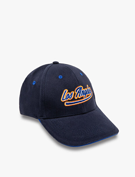 Koton Erkek Yazılı İşlemeli Şapka