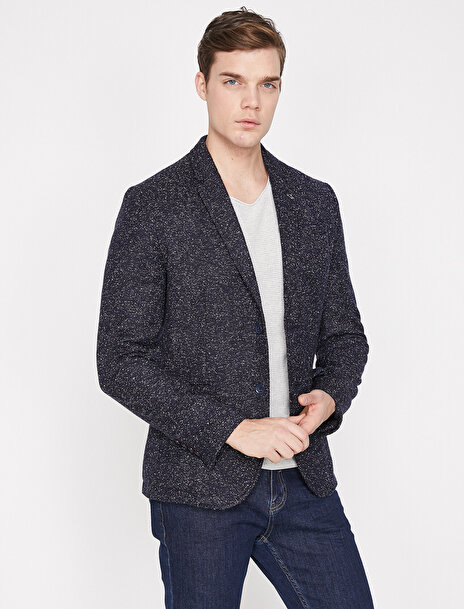 Koton Erkek Düğme Detaylı Blazer Ceket Koton Erkek Düğme Detaylı Blazer Ceket