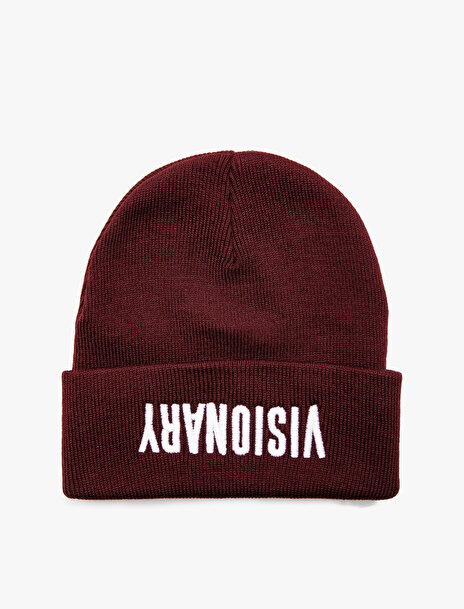 Koton Erkek Yazılı Baskılı Bere