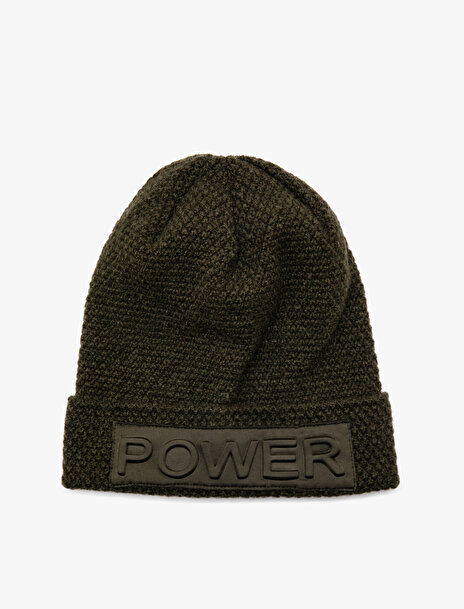 Koton Erkek Yazılı Baskılı Bere