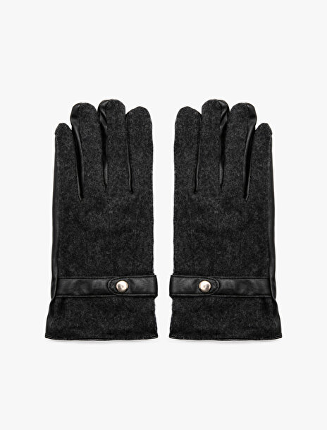 Koton Erkek Deri Görünümlü Eldiven