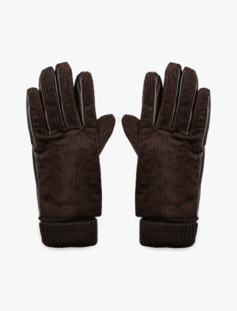 Koton Erkek Deri Detaylı Eldiven