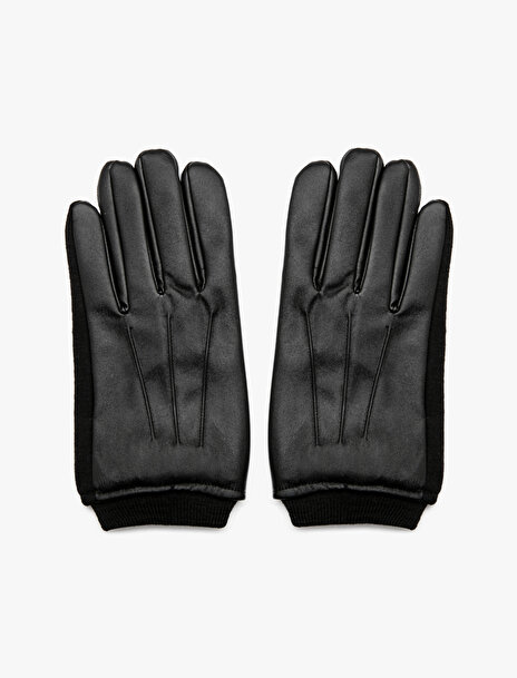 Koton Erkek Deri Detaylı Eldiven Koton Erkek Deri Detaylı Eldiven