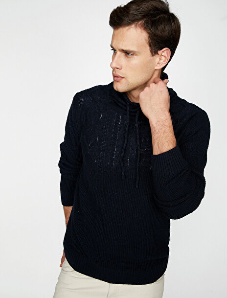 Koton Erkek Yüksek Yaka Triko Kazak