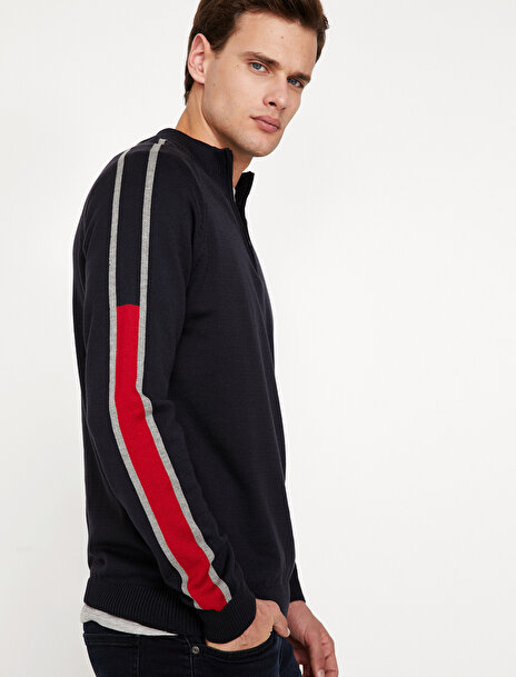 Koton Erkek Fermuar Detaylı Triko Kazak