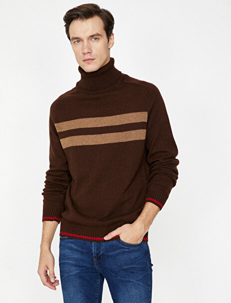 Koton Erkek Boğazlı Triko Kazak