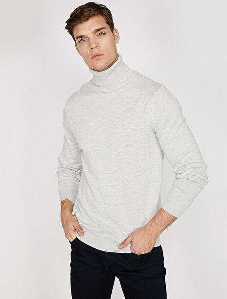 Koton Erkek Boğazlı Triko Kazak