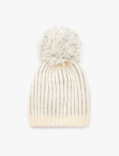 Koton Kız Çocuk Ponpon Detaylı Bere