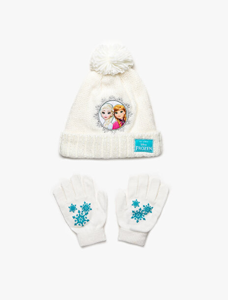 Koton Kız Çocuk Frozen Baskılı Bere Seti