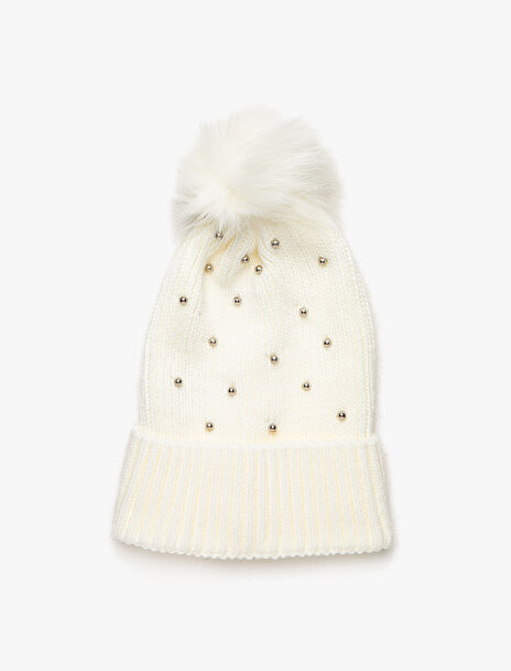 Koton Kız Çocuk Boncuk Detaylı Bere