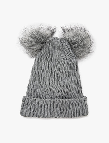 Koton Kız Çocuk Ponpon Detaylı Bere