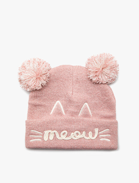 Koton Kız Çocuk Ponpon Detaylı Bere