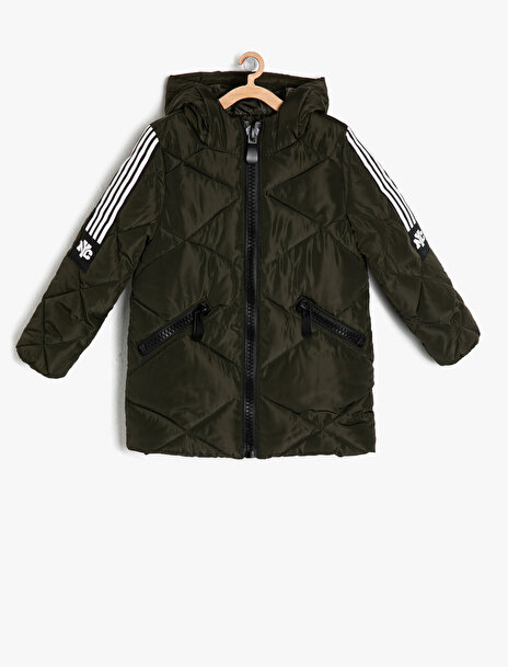 Koton Erkek Çocuk Kapüşonlu Kaban