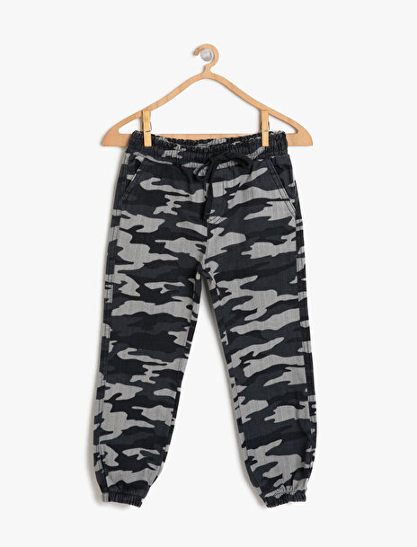 Koton Erkek Çocuk Kamuflaj Desenli Pantolon