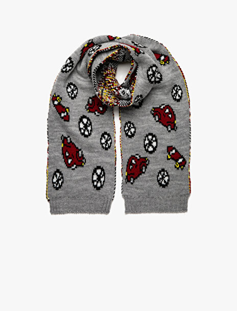 Koton Erkek Çocuk Desenli Atkı