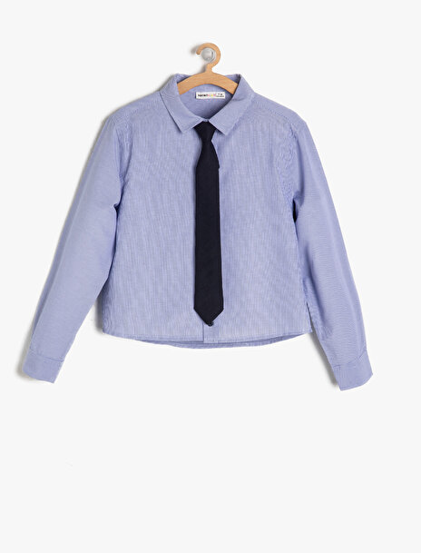 Koton Erkek Çocuk Kravat Detaylı Gömlek