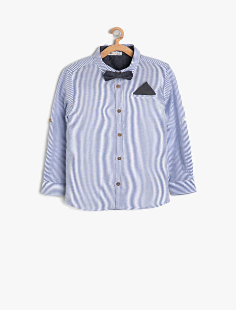 Koton Erkek Çocuk Papyon Detaylı Gömlek Koton Erkek Çocuk Papyon Detaylı Gömlek