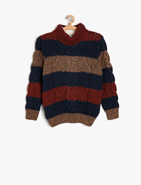 Koton Erkek Çocuk Çizgili Kazak