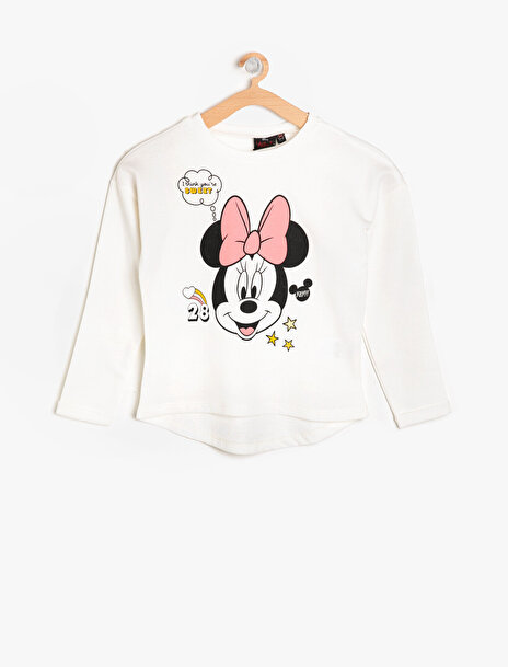 Koton Kız Çocuk Minnie By Koton Sweatshirt