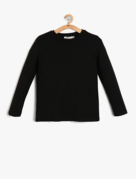 Koton Kız Çocuk Bisiklet Yaka T-Shirt