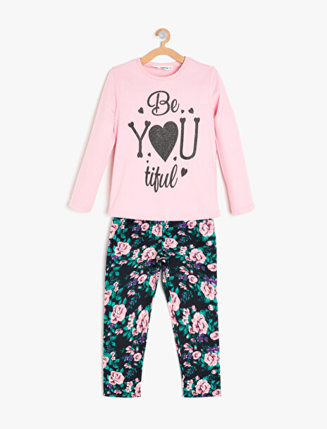 Koton Kız Çocuk Baskılı Pijama Seti