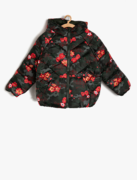 Koton Kız Çocuk Çiçekli Mont