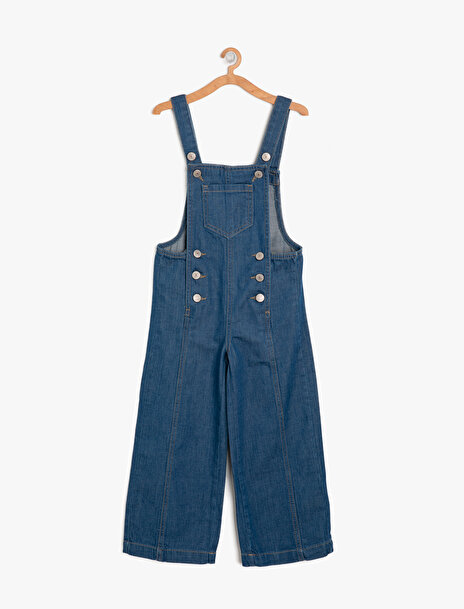 Koton Kız Çocuk Askılı Jean Tulum
