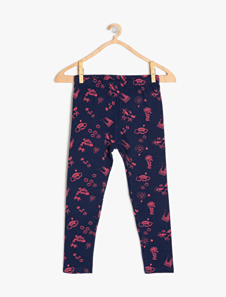 Koton Kız Çocuk Desenli Tayt